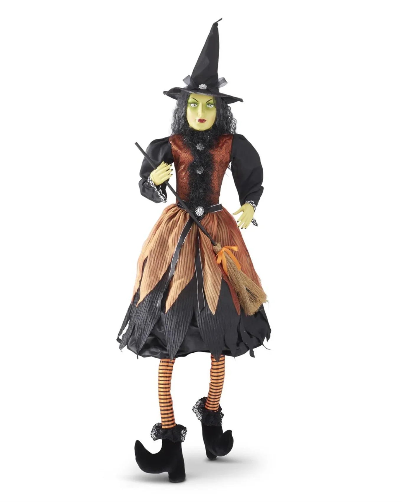 Sitting Tabitha Witch w/Hat & Orange Dress 56" – Marcel’s Culinary ...