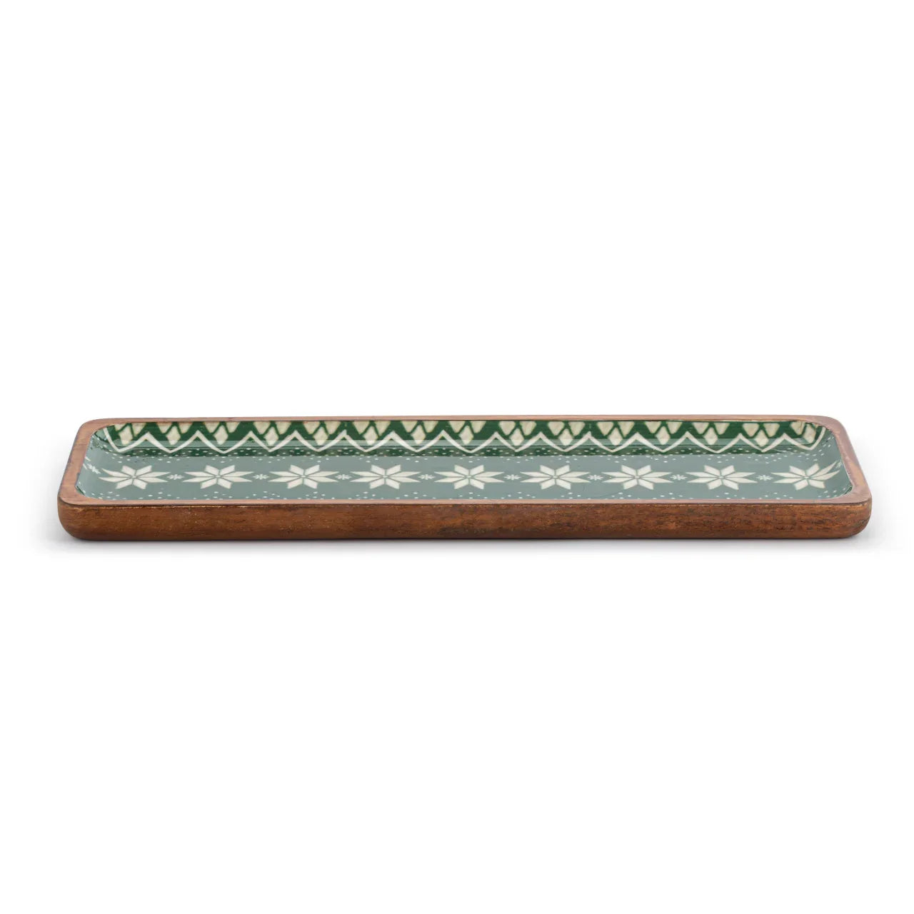Green Scandi Knit Wood Enamel Tray – Marcel’s Culinary Experience