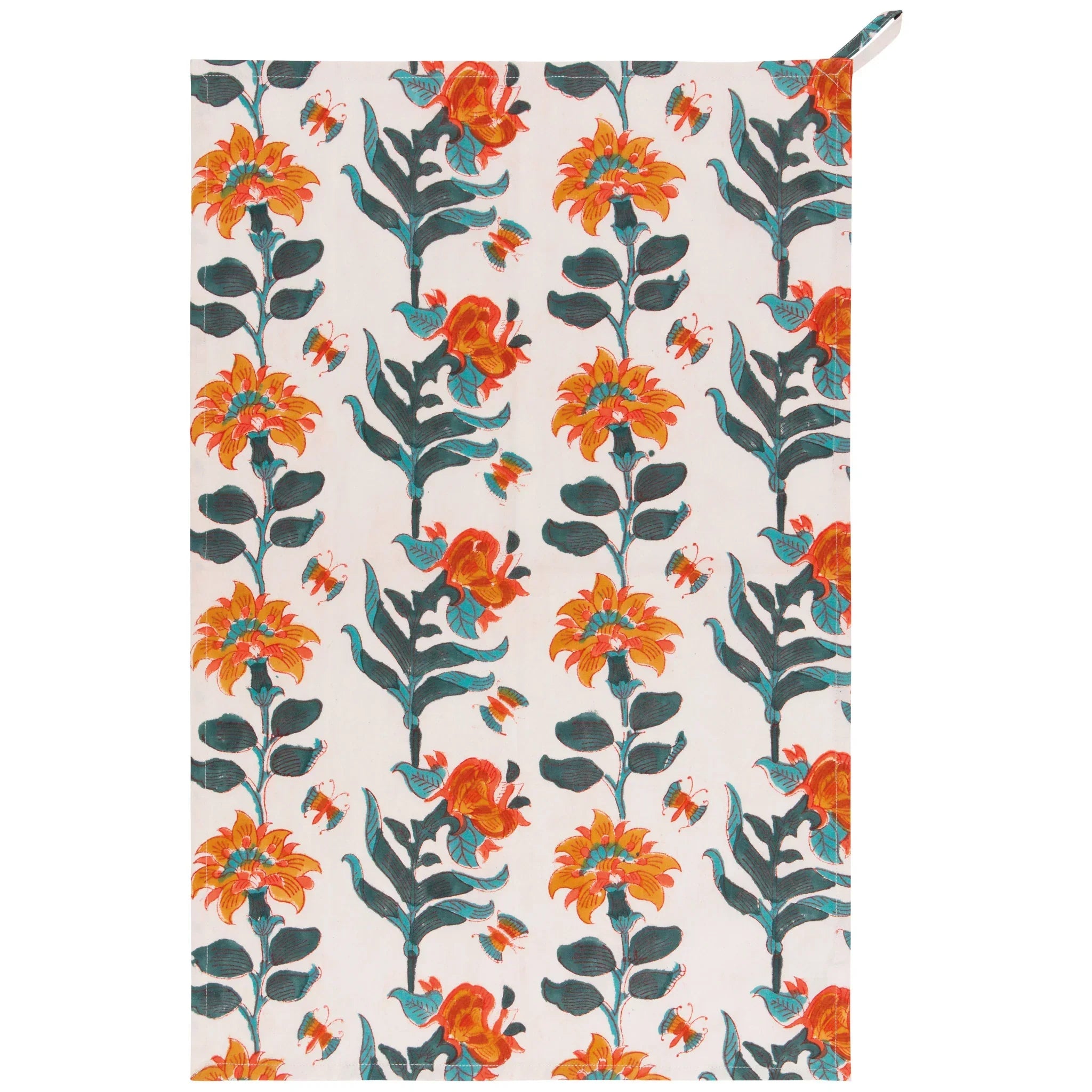 Marigold Block Print Dishtowel – Marcel’s Culinary Experience