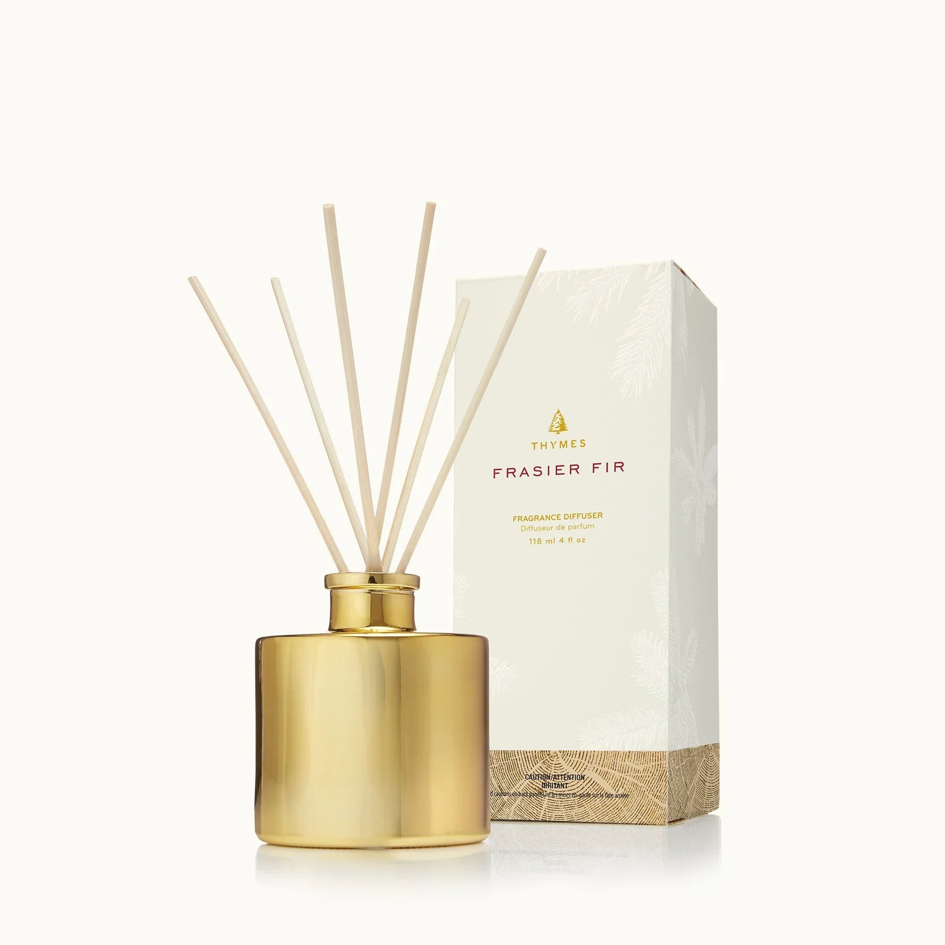 Thymes Frasier Fir Petite Gold Reed Diffuser – Marcel’s Culinary Experience